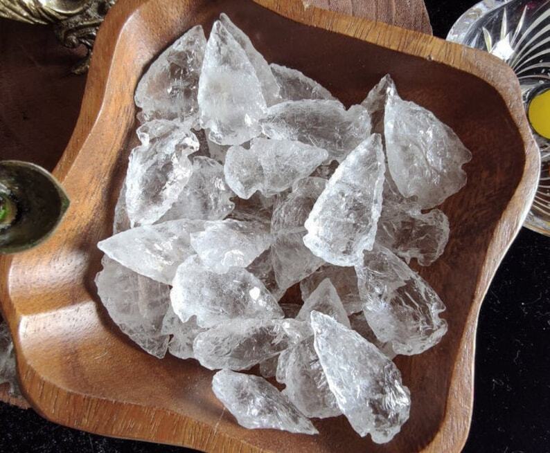 Bulk Clear Quartz Arrowheads Crystal Arrowheads For Jewelry Arrowheads ...