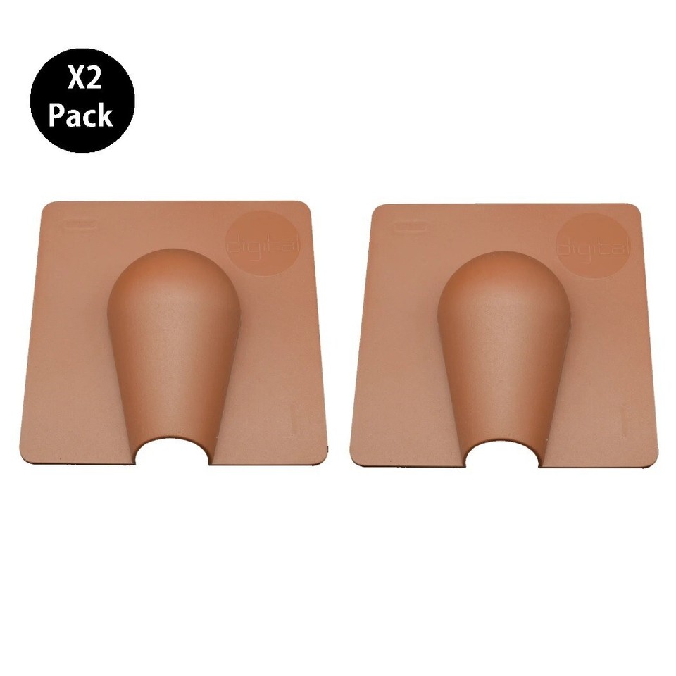 2 x Brown Brick Buster Plate Cable Wall Entry Tidy Cover Satellite ...