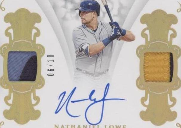2019 Panini Flawless - Signature Patches Nate Lowe #SP-NL Gold /10 (AU ...