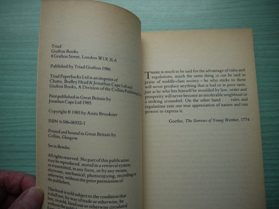 FAMILY AND FRIENDS by ANITA BROOKNER P/BACK 1986 1ST TRIAD GRAFTON ...