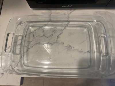 Pyrex 9x13 Clear Glass Baking Dish Casserole 3 Quart with Handles | eBay