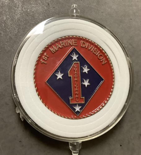 UNITED STATES MARINE CORPS FIRST MARINE DIVISION CHALLENGE COIN RBR | eBay