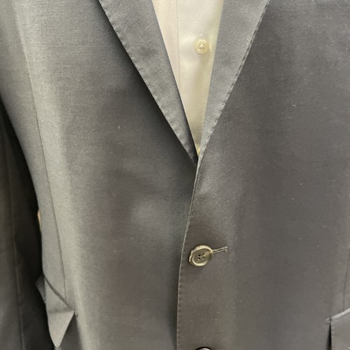 Hickey Freeman Beacon Sport Coat Blazer Navy Blue 48L 100% Wool USA | eBay