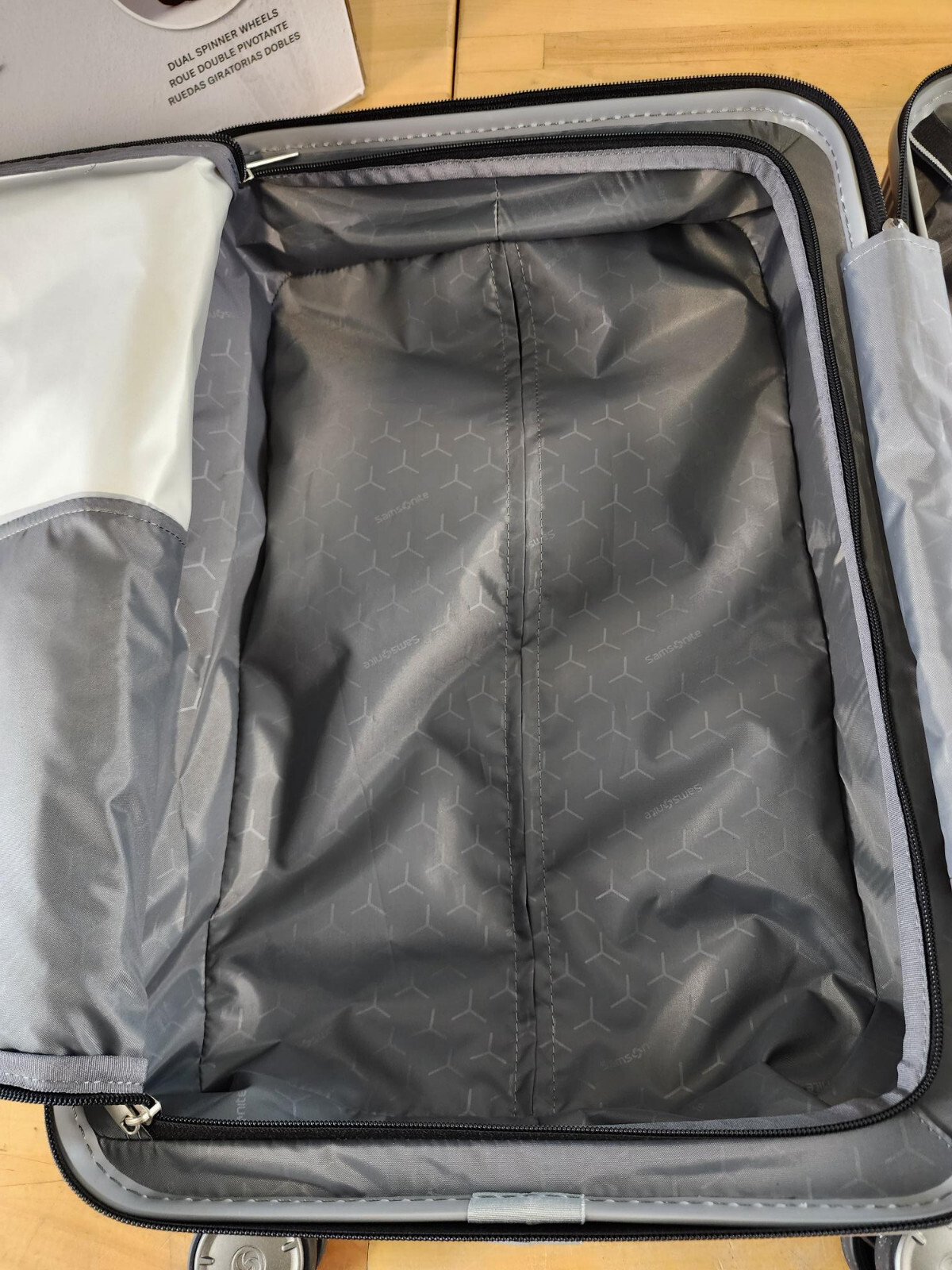 2 PIECE Samsonite Element XLT Hardside Grey Luggage Set Carryon Checked ...