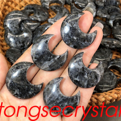 100pc Wholesale Natural Spectrolite Moon Skull Quartz Crystal Mineral ...