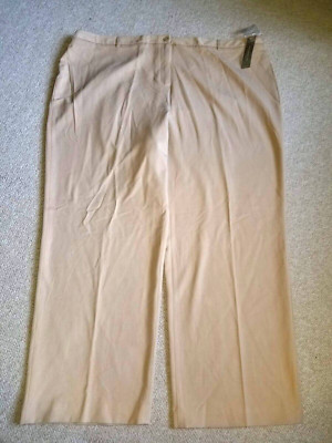 NWT Womens Pants-CHARTER CLUB-beige rayon blend "Katherine Fit/Full ...