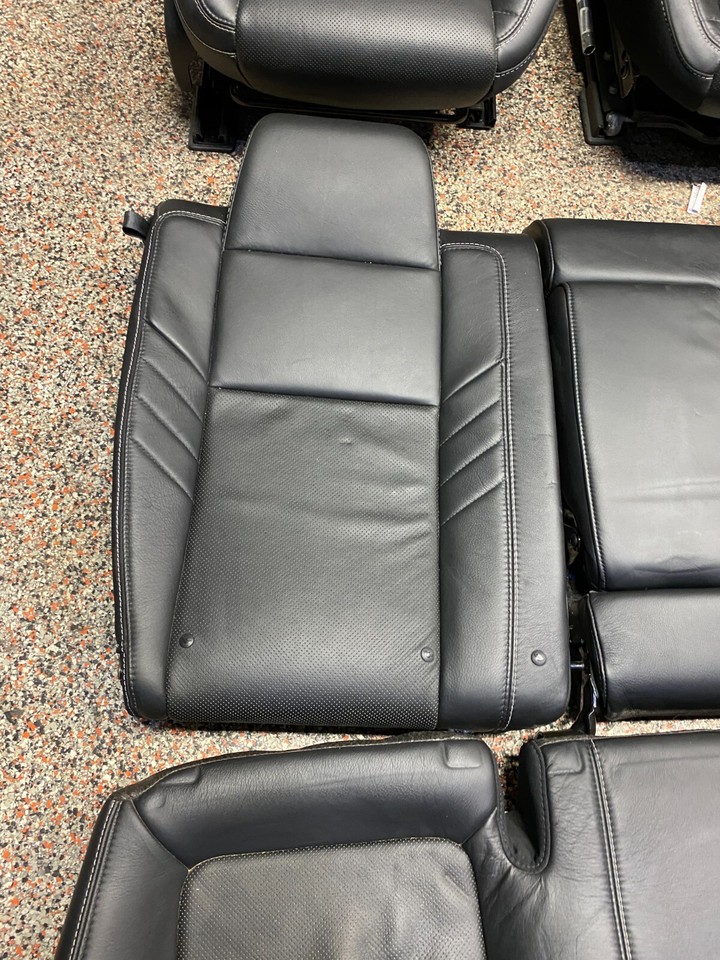 2016 Dodge Challenger Hellcat OEM Full Black Leather Front Rear Seats ...