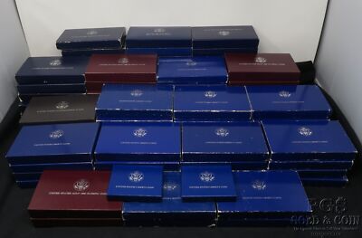 (85) Assorted Empty US Mint Boxes + COA's Mint and Proof 25359 | eBay