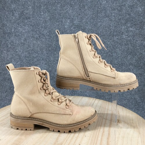 Universal Thread Boots Womens 11 Parker Zip Lace Up Lugsole Ankle ...