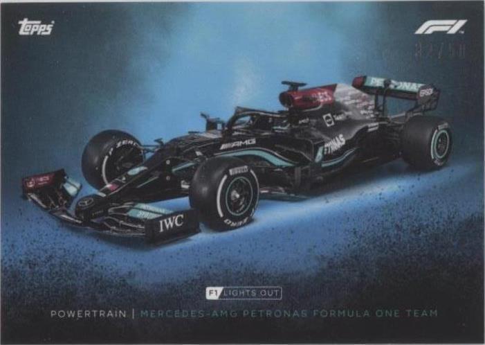 2021 Topps Formula 1 Lights Out - Powertrain Mercedes-AMG Petronas Aqua ...