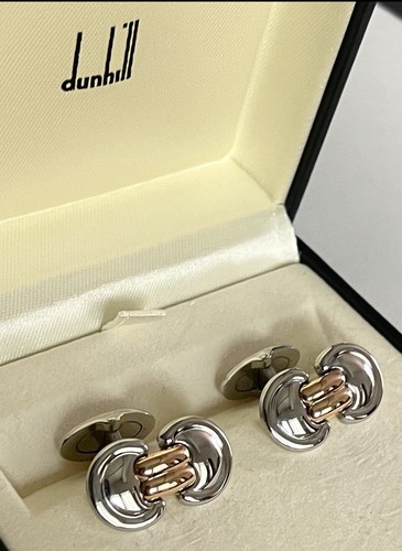 Dunhill James Bond 007 Model 18k / 750 Gold & Silver Cufflinks New ...