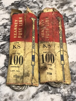 Kearney Fuse Link Lot Of 2 100 Amp New Old Stock | eBay