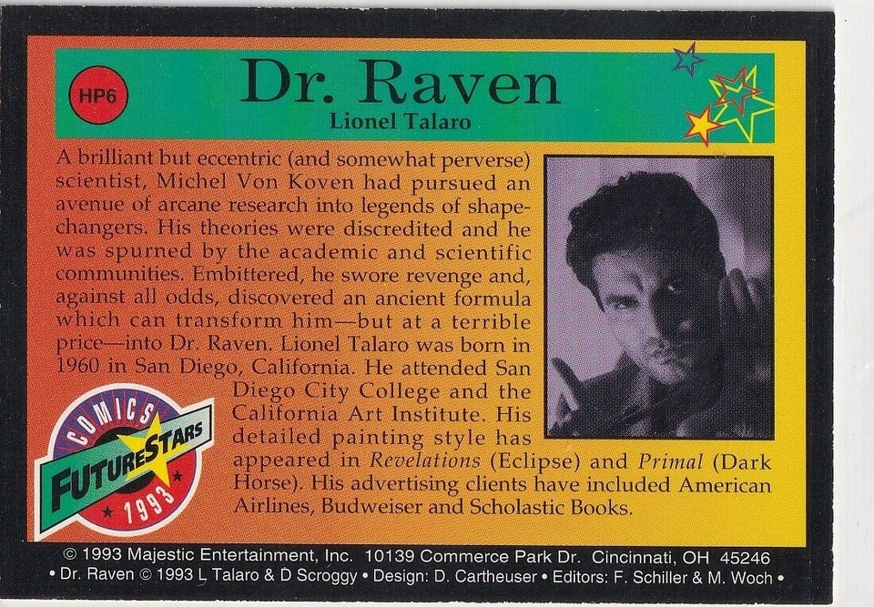 COMICS FUTURE STARS 1993 PREMIER EDITION HOT PICKS ETCHED FOIL CARD ...