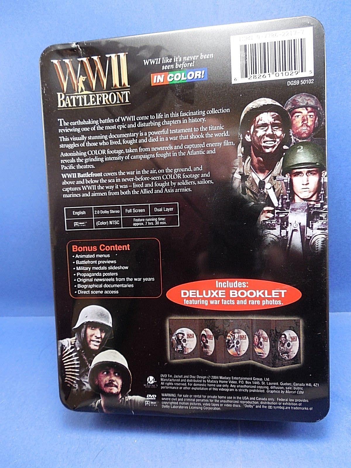 WWII BATTLEFRONT - A "Steelcase" Set of 5 DVD's - 7 Hours - LIKE NEW ...