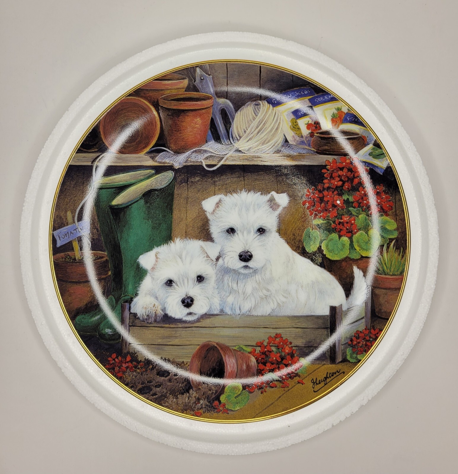 Danbury Mint " Partners In Grime" Jamie Leighton Westie Family ...