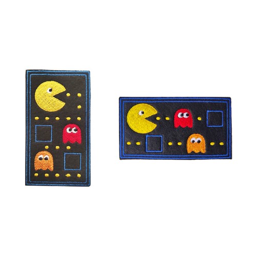 Pac Man Patch in Game Embroidered Iron-On | eBay