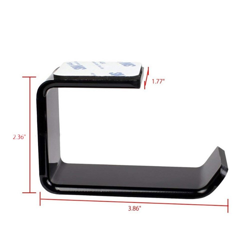 Headphone Stand Hanger Holder Dual Headset Tape Under Desk Hook Clever ...