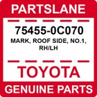 TOYOTA GENUINE 4RUNNER SEQUOIA TACOMA TUNDRA REAR SIDE NAMEPLATE 75455 ...