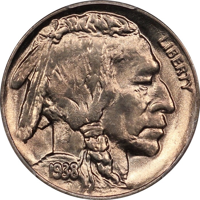 1938-D/D PCGS MS66 Superb Gem BU Buffalo Nickel - Lustrous, Original ...