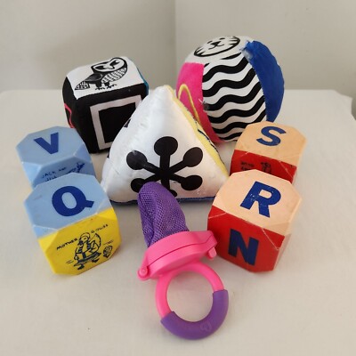 Assorted Lot of Baby Items Rattle Blocks Soft Plush Toys Food Feeder | eBay