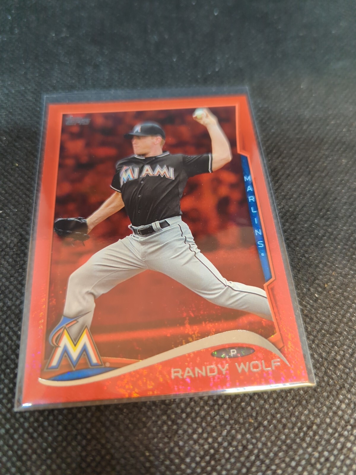 2014 Topps Update Red Hot Foil Randy Wolf #US-120 Miami Marlins | eBay