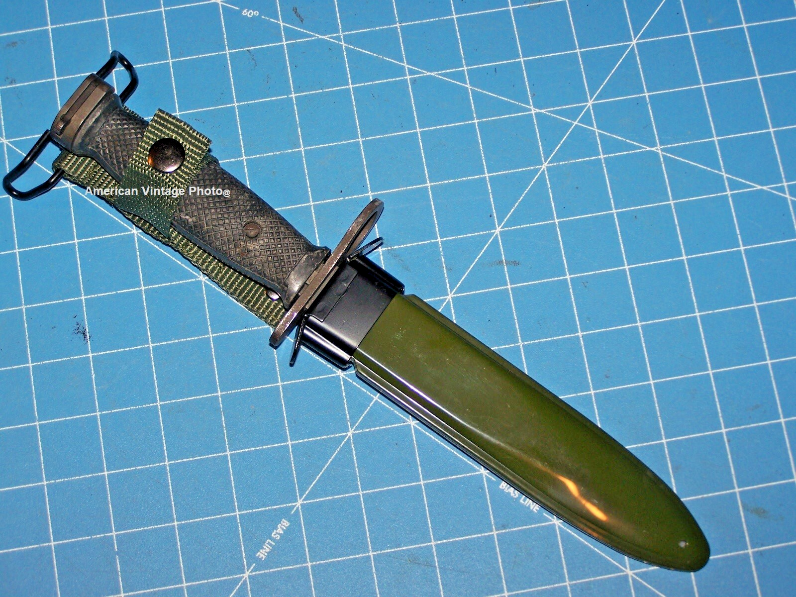 Sheath Scabbard M8 M8A1 Like Military Knife M1946 Hard Sheath Green | eBay