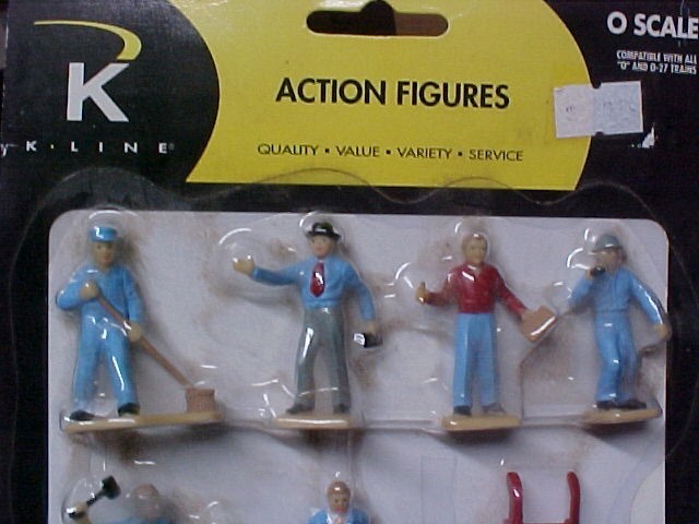 K-Line K-42306 Action Figures (Set of 6 figures and 5 station accys ...
