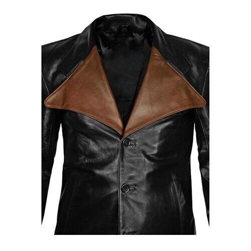 The Doors Jim Morrison Men's Biker Black Genuine Leather Jacket Coat | eBay
