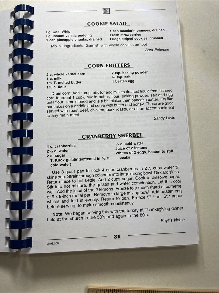 Vintage Vermiglio Sud Dakota SD Cookbook United Chiesa Di Cristo Congregazionale | eBay