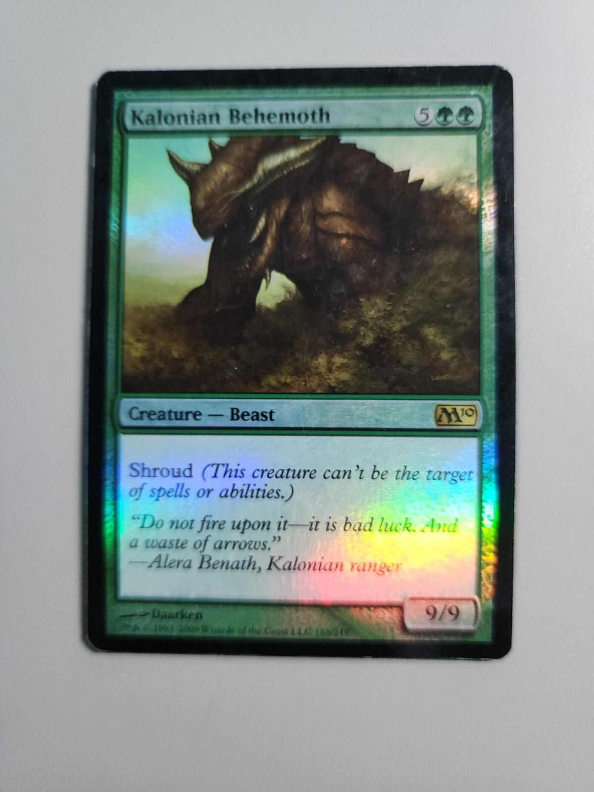 MTG Kalonian Behemoth Magic 2010 188/249 Foil Rare | eBay