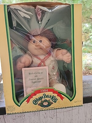 1984 Cabbage Patch Kids Irene Anne New In Box W/ Certificate And Tag | eBay