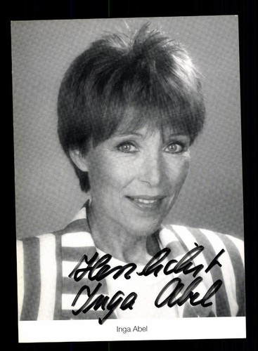 Inga Abel Lindenstraße Autogrammkarte Original Signiert # BC 85320 ...
