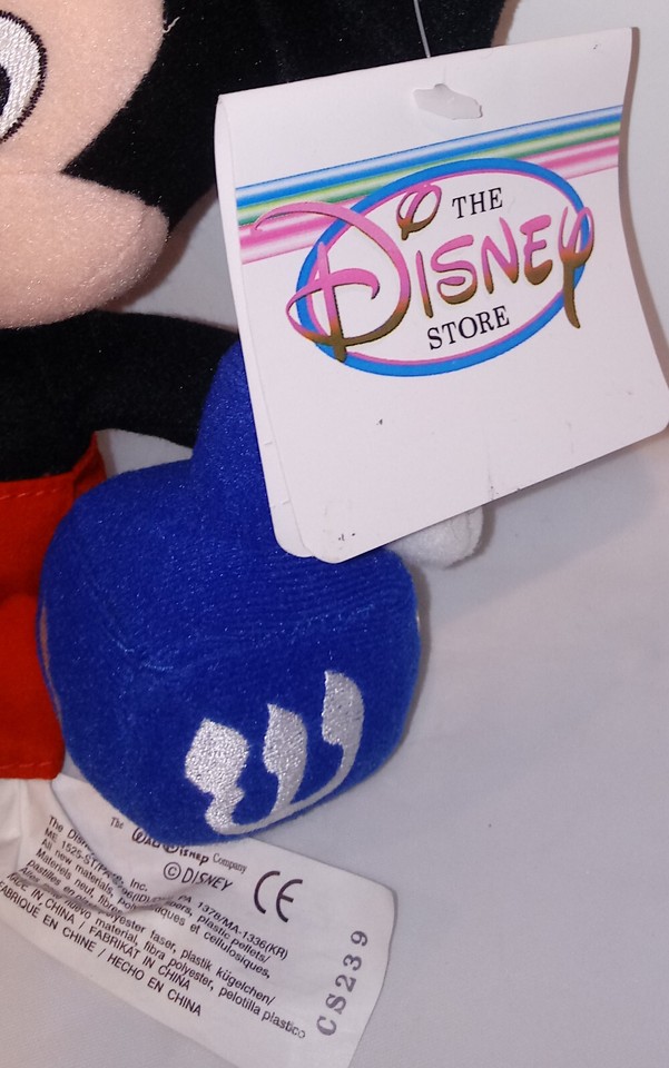 MICKEY MOUSE DREIDEL PLUSH Disney 8" Bean Bag Jewish Hebrew Israel 1999 ...