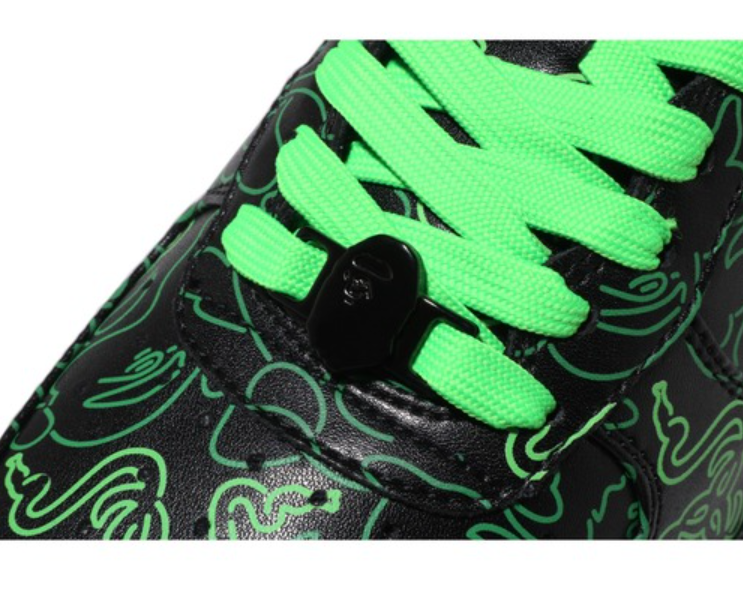 BAPE STA RAZER X A BATHING APE NEON CAMO Sneakers Men's US 8-9.5 Free ...