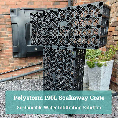 Polystorm PSM1A 190L Storm Soakaway Crate - High Strength, Eco-Friendly ...