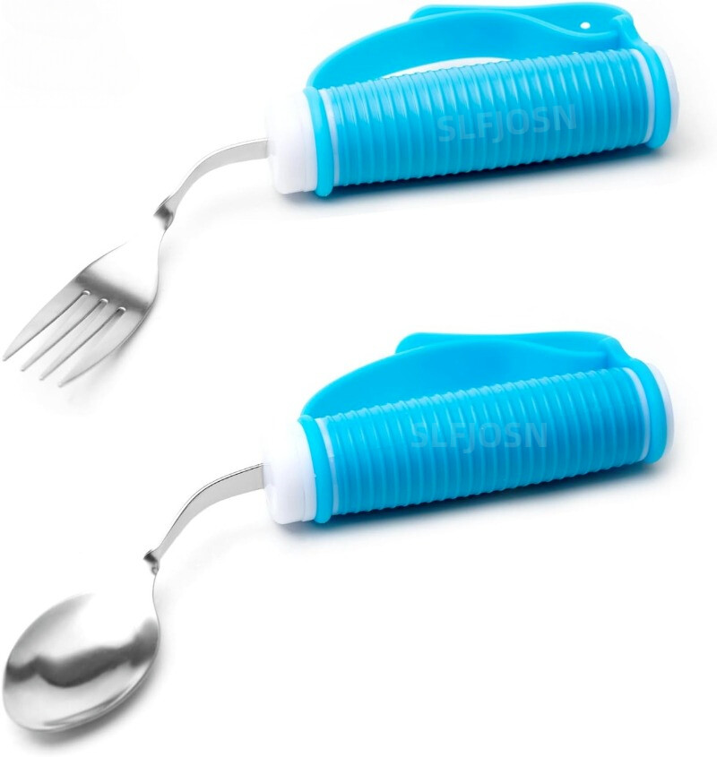 Bendable Adaptive Utensils For Elderly Arthritis Disabled Non-Slip Fork ...
