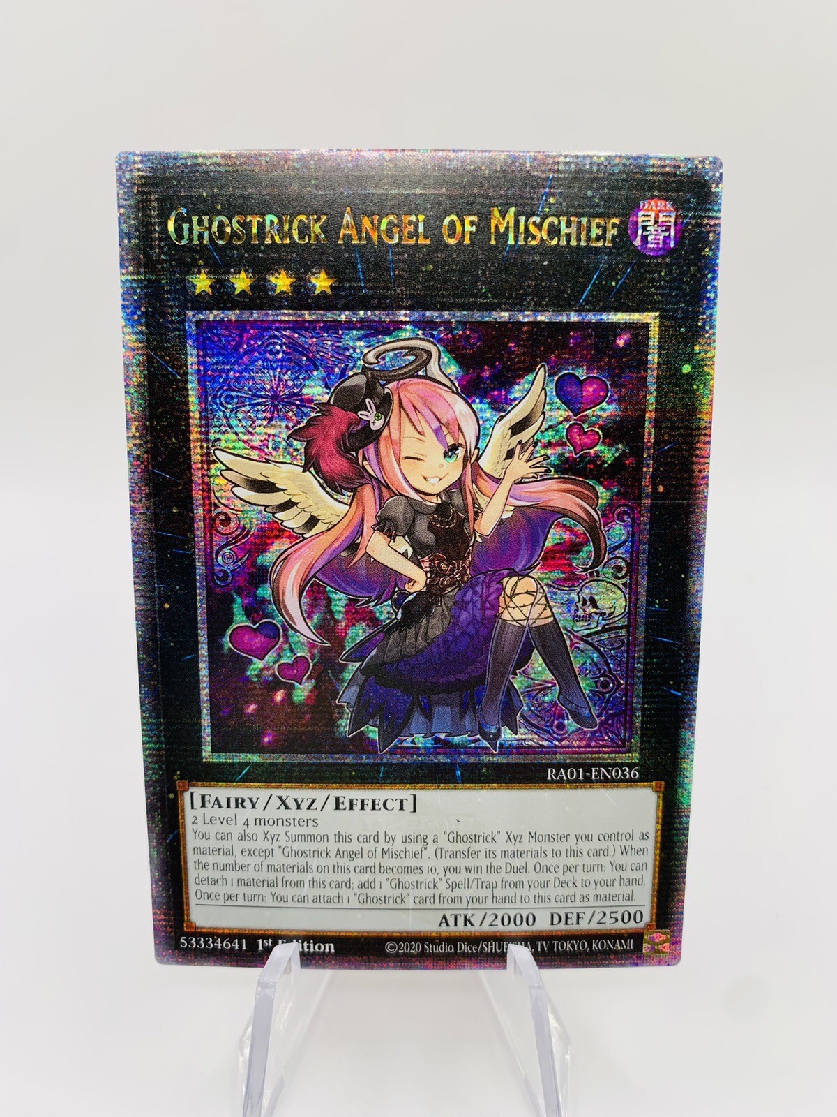 YuGiOh TCG - Ghostrick Angel of Mischief Quarter Century Secret Rare ...