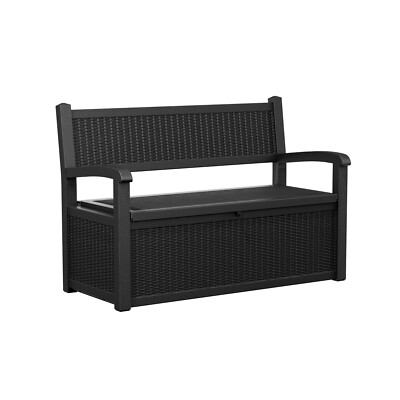 70 Gallon Storage Bench Deck Box Waterproof Lockable,Outdoor Storage ...
