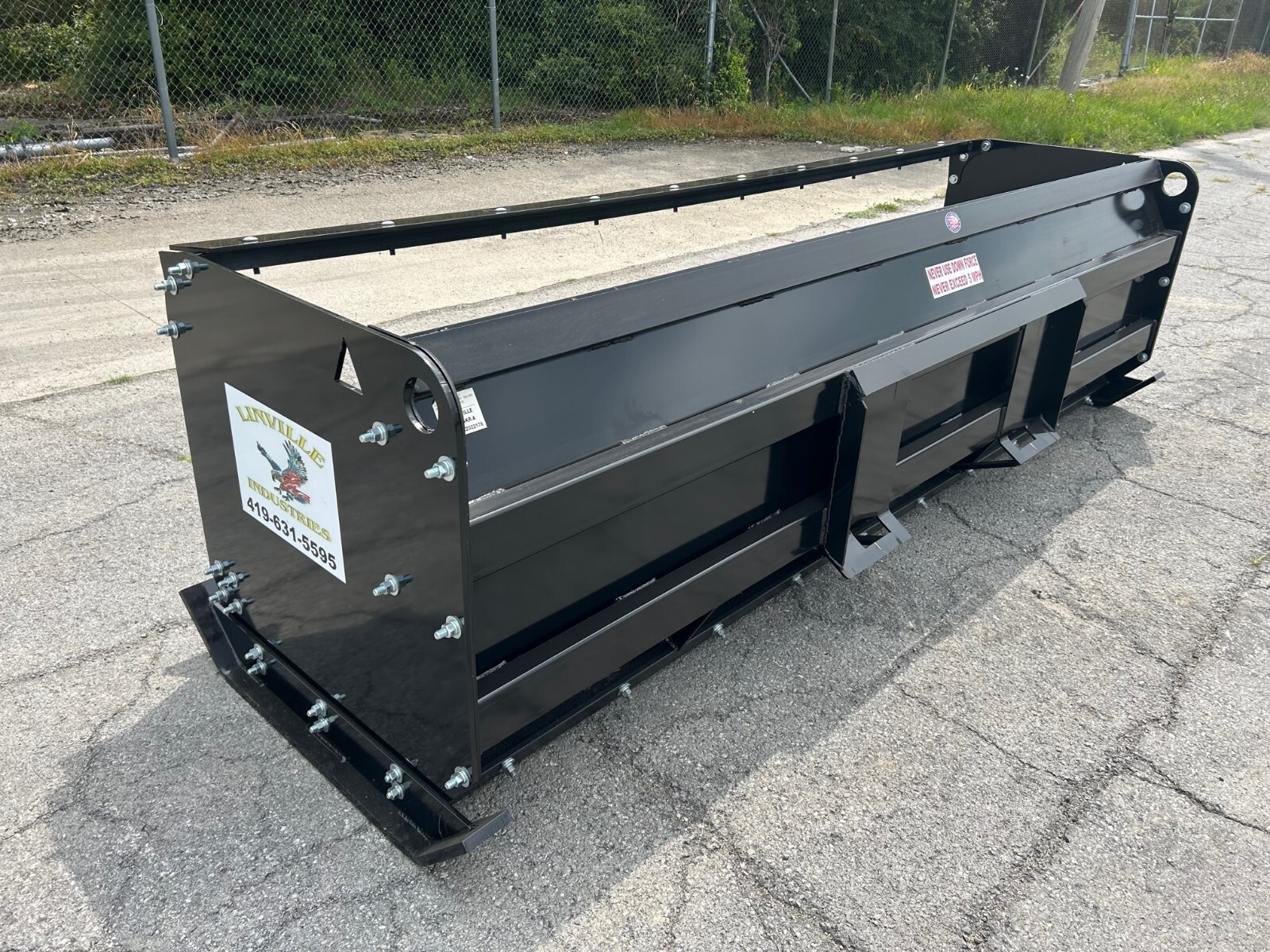 Linville 8ft snow pusher Box- skid steer with Back Drag Local PickUp ...