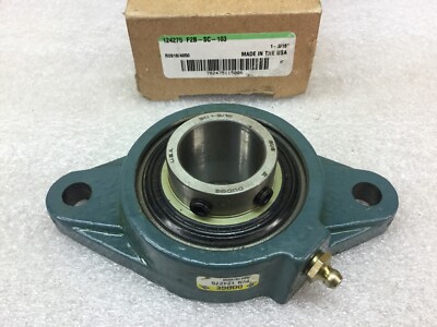DODGE 124275 F2B-SC-103 2-BOLT FLANGE BEARING 1-3/16" BORE NEW IN BOX ...