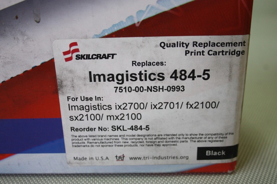 BLACK Toner for 484-5 OCE IMAGISTICS TONER CARTRIDGE IX FX MX AX 2100 ...