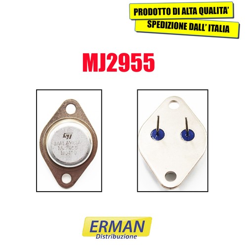 TRANSISTORE MJ2955 PNP 60V 15A | eBay