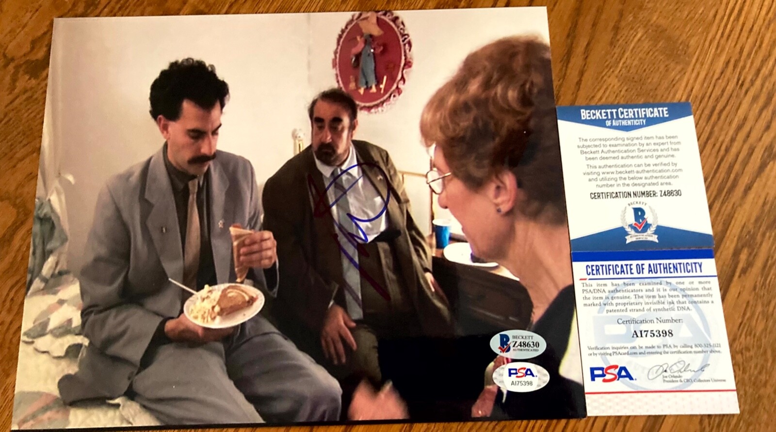 Ken Davitian Borat Azamat Signed 8x10 Photo PSA Beckett COA Sacha Baron ...