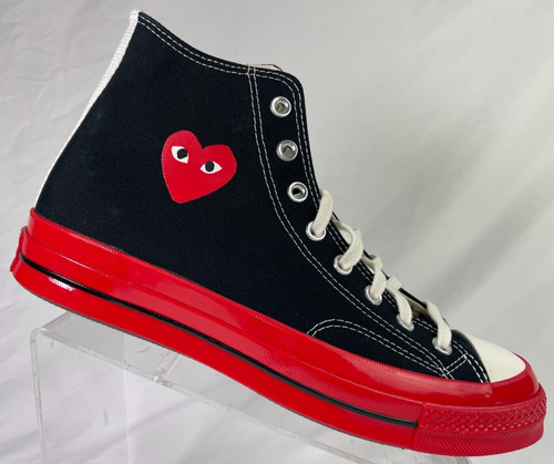 Converse All Star Chuck 70 High Casual Shoes Black Red A01793C Mens Sz ...