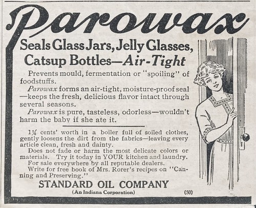1912 AD.(XH64)~STANDARD OIL CO. JELLY JAR PAROWAX SEALER | eBay