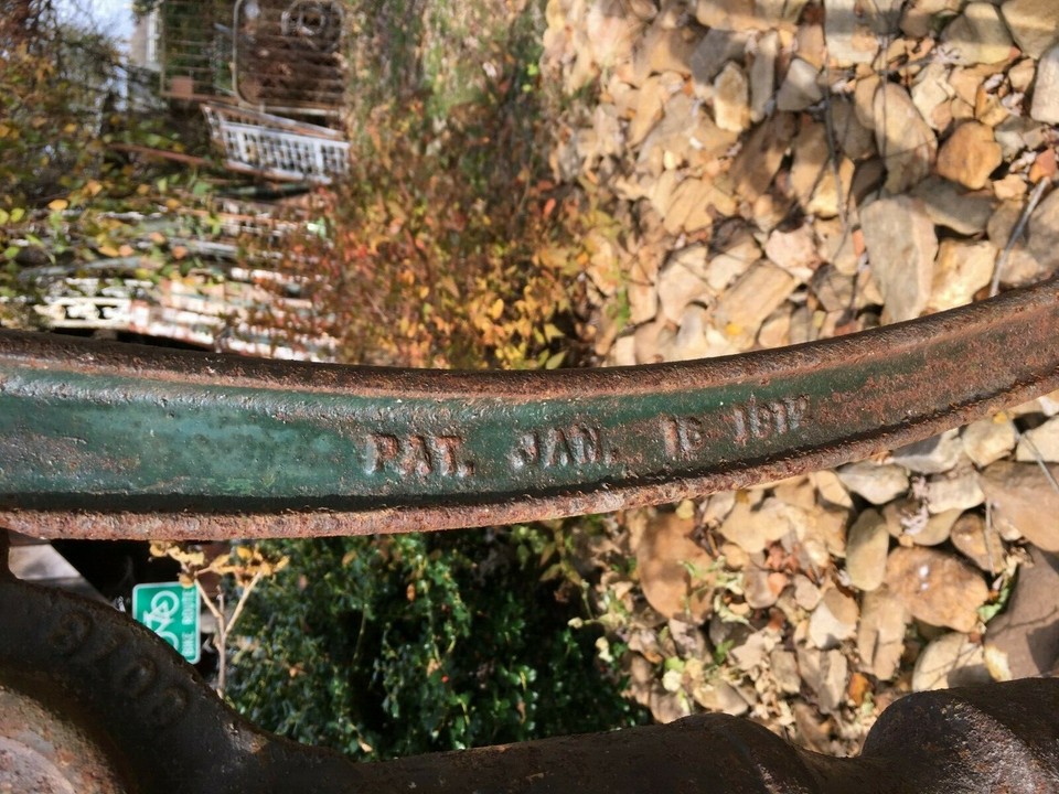 Antique Cast Iron Farm House Hand Crank Water Pump Myers Pat Jan 16 ...