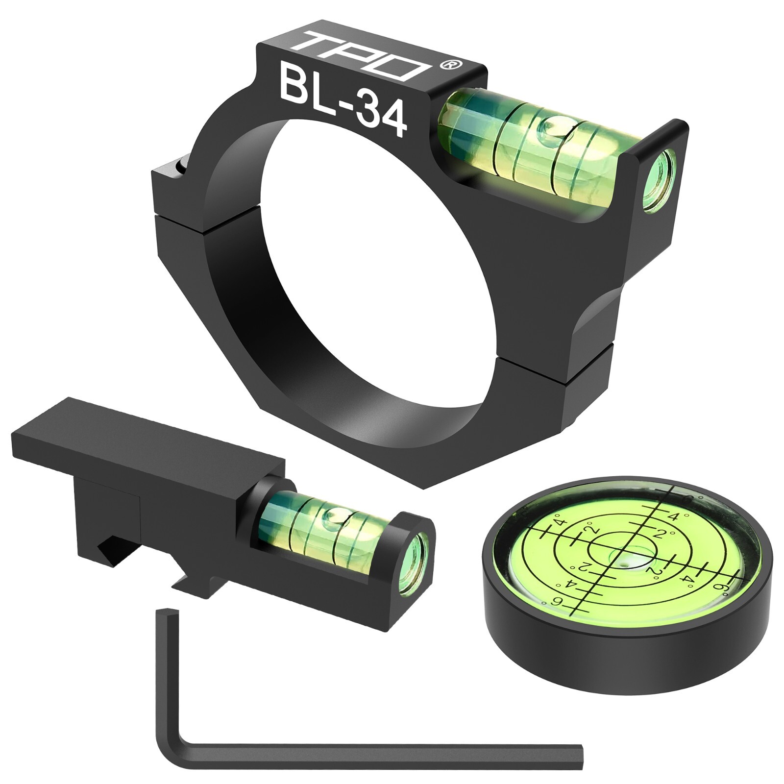 34mm Scope Leveling Kit: 34mm Bubble Level+Rail Mount Level+Circular ...