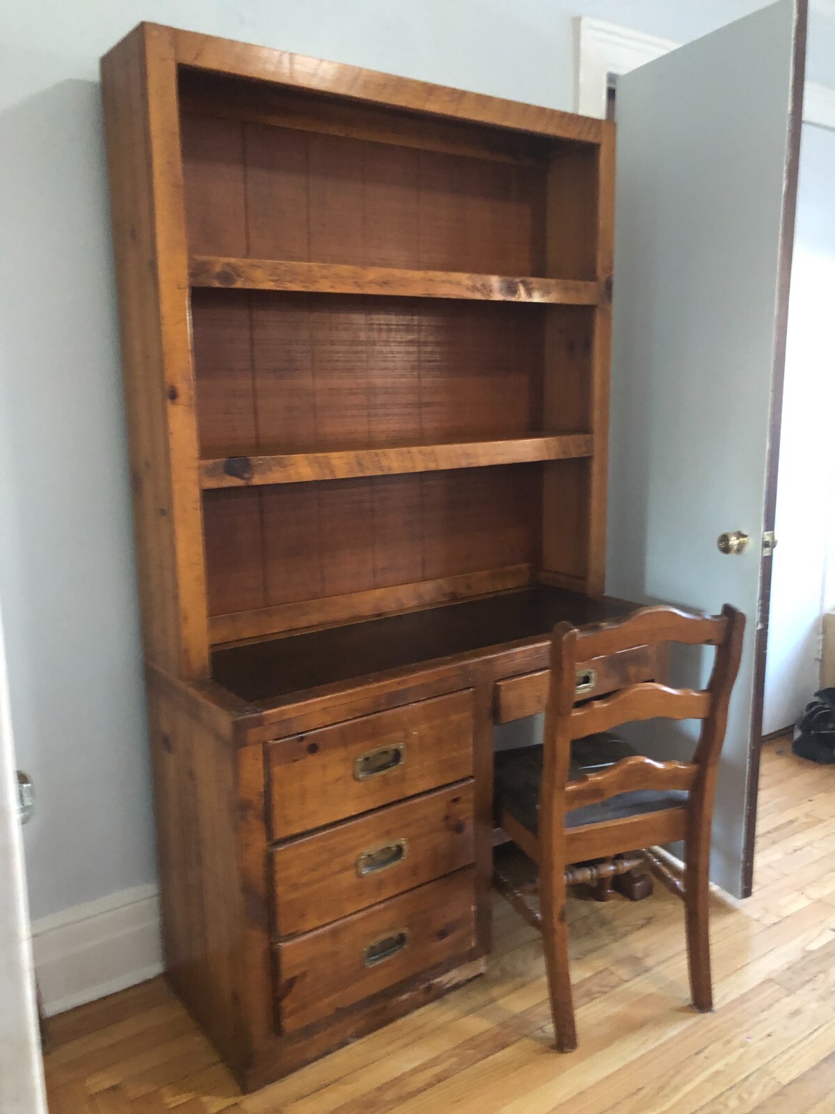 Boys Bedroom set 3 piece desk hutch, headboard, side table Vintage ...
