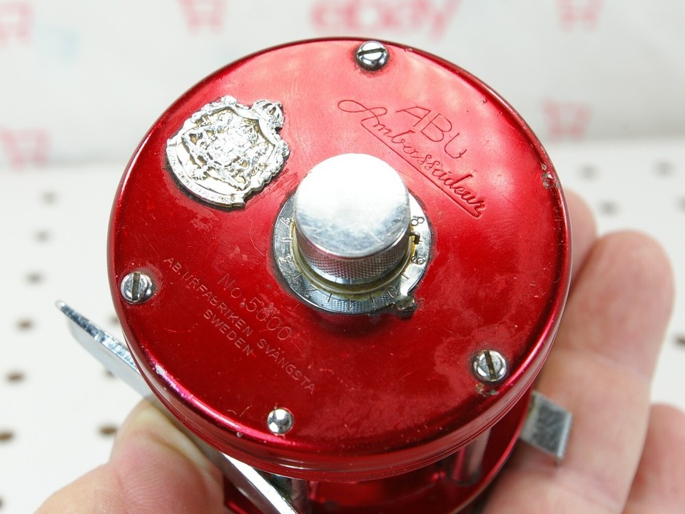 Abu Garcia Ambassadeur Bait Caster 3 Screw Fishing Reel - Red No 5000 ...