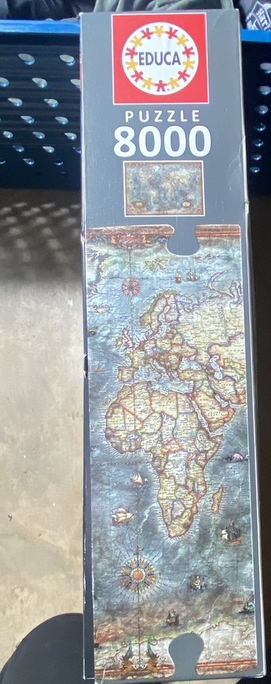 Educa 8000 Piece Jigsaw Puzzle - HISTORICAL WORLD MAP - Read | eBay